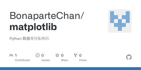 GitHub BonaparteChan matplotlib Python 数据可视化代码