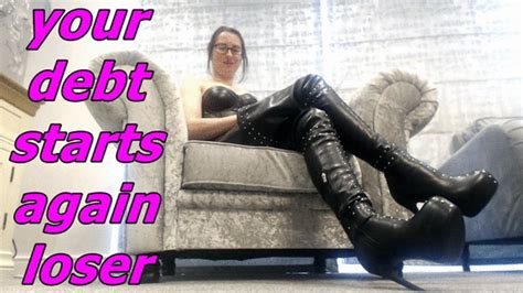Debt Restarts You Ll Never Be Free DOMINATRIX VICTORIA B Clips Sale