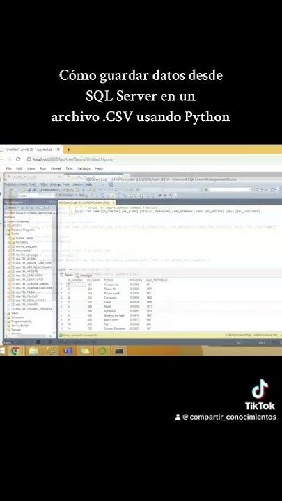 guardar archivo csv en una ruta usando python sqlserver sistemas analisis datascience