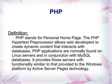 Php Ppt