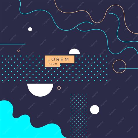 Premium Vector Trendy Abstract Background Composition Of Amorphous