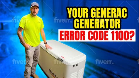 What's REALLY Causing Your Generac Generator Error Code 1100? - YouTube