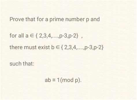 Proof For Inverse Modulo R Askmath