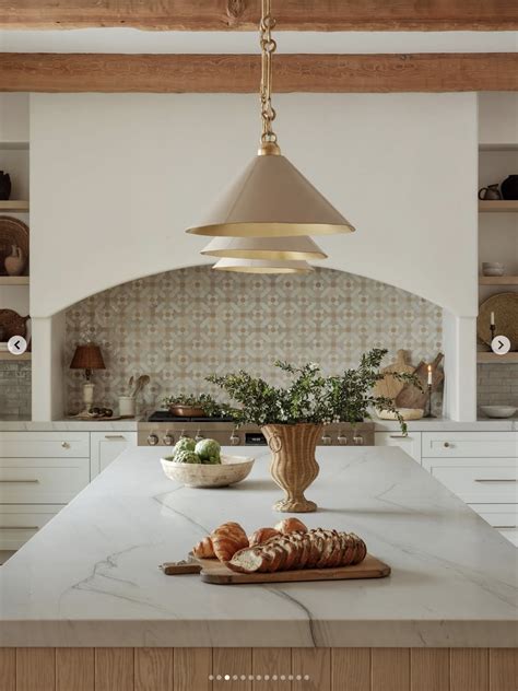Liked Color Of Countertops Orientation Of Island Arched Backsplash