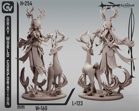 Lauma Genshin Impact 3d Model By Gray World Corporation