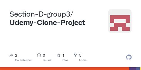 github section d group3 udemy clone project