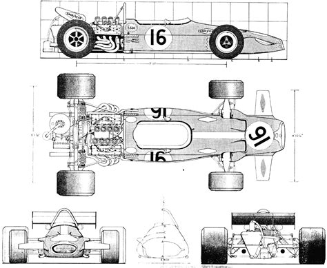 Brabham Bt33 1969 Blueprint Download Free Blueprint For 3d Modeling