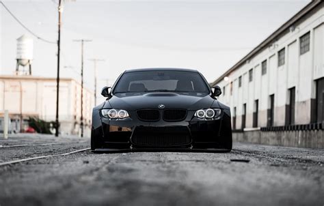 Wallpaper Bmw Black Front Face E92 Sight For Mobile And Desktop Section Bmw Resolution