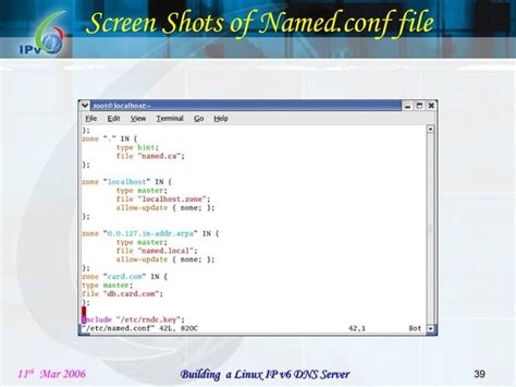 Building A Linux Ipv6 Dns Server Project Review Ppt V30 First Review Ppt