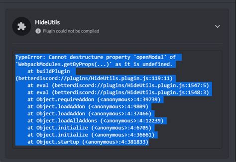 Bug HideUtils Could Not Be Compiled Issue Arashiryuu Crap GitHub