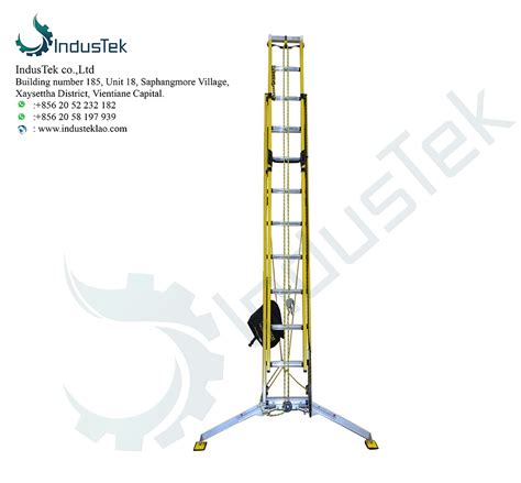Extension Ladder With Fall Control System Industek Extension Ladder With Fall Control System Industek