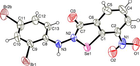 The Molecular Structure Of I With The Atom Labelling Scheme