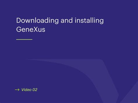 Primeros Pasos Con Genexus 18