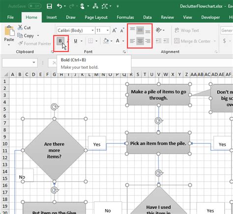 Cara Membuat Flowchart Di Excel Sibabeh