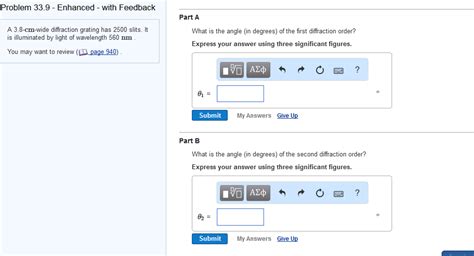 Solved A 3 8 Cm Wide Diffraction Grating Has 2500 Slits It