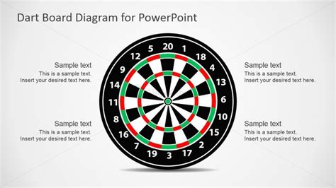 dartboard illustration for powerpoint slidemodel