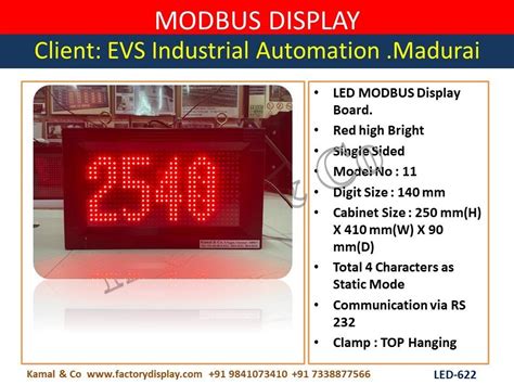 Fixo Vision Modbus LED Display Board At Rs Piece In Chennai ID