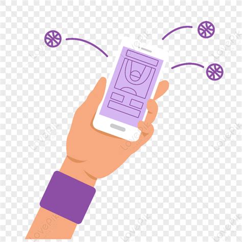휴대 전화를 들고 사회보기 스포츠 정보 그림 돈 일러스트상징도표 Png 일러스트 무료 다운로드 Lovepik