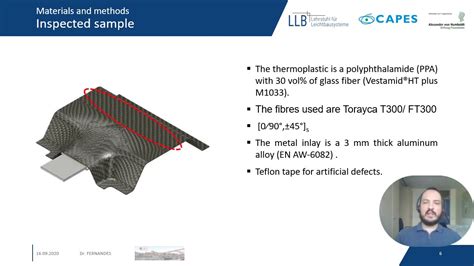 Infrared Thermography For Defect Detection On Aluminium Cfrp Hybrid 3d Structure Youtube