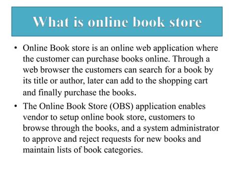 Ppt On ONLINE BOOK STORE PPTX