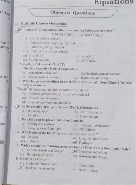 Fe2 O3 2al Al2 O3 2fe The Above Reaction Is An A Combination Reaction