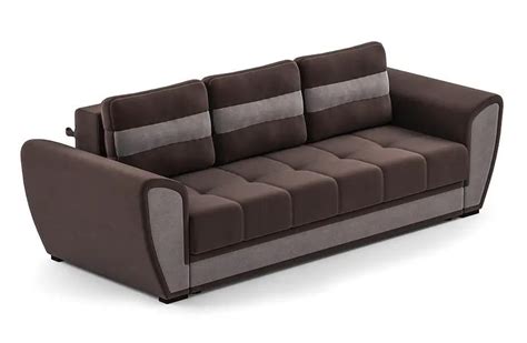 ᐉ Диван розкладний Шик Галичина Нева ортопедичний Коричневий Сірий • Краща ціна в Києві Україні