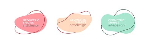 현대 유기농 모양의 세트 유체 벡터 트렌디 한 요소 기하학적 음성 거품과 프레임 배너가있는 템플릿 그래픽으로 텍스트를 넣을 수 있습니다 기포에 대한 스톡 벡터 아트 및 기타