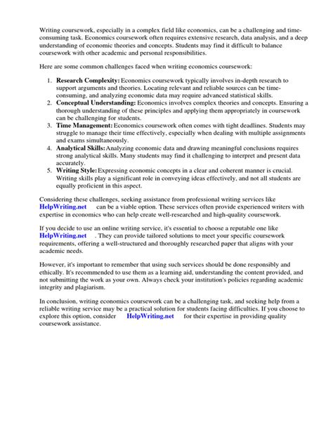 Economics Coursework Examples Pdf Monopoly Valuation Finance