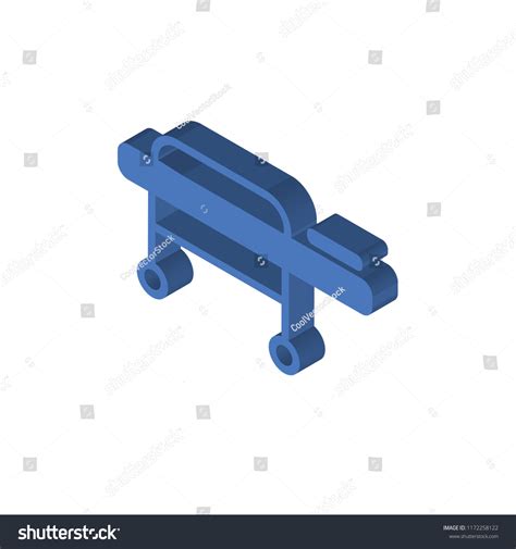 Stretcher Isometric Left Top View 3d Stock Vector Royalty Free