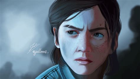 Ellie Fanart Art By Julleeus R Thelastofus