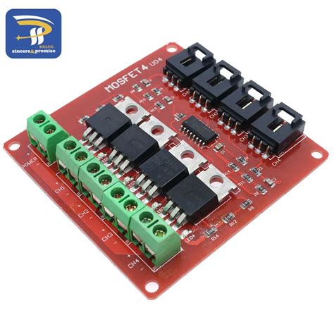 Four Channel 4 Route MOSFET Button IRF540 V4 0 MOSFET Switch Module For Arduino In Integrated