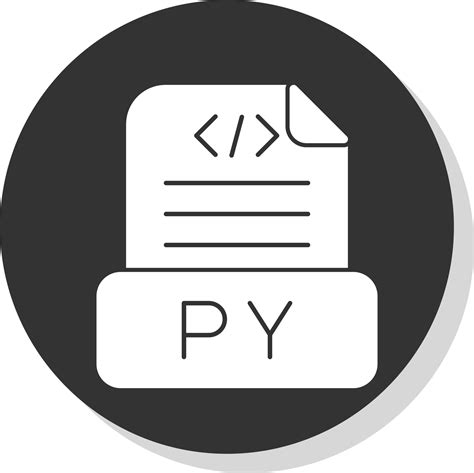 Python File Vector Icon Design Vector Art At Vecteezy