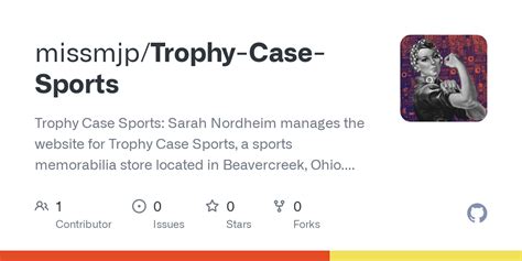 Github Missmjptrophy Case Sports Trophy Case Sports Sarah Nordheim Manages The Website For