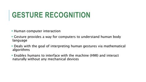 Hand Gesture Recognition Pptx