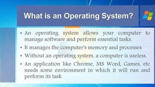 Windows Operating System PPT