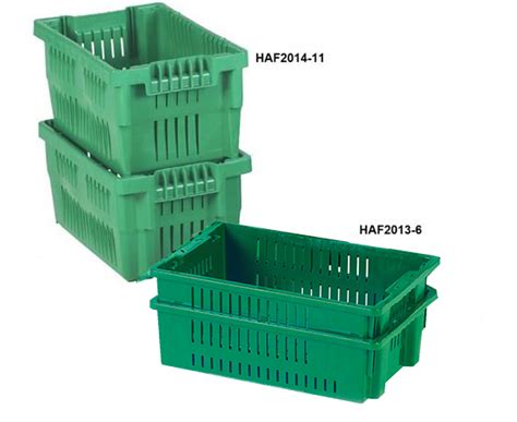 Ventilated Stack N Nest Containers For Parts Handling Stainless Steel