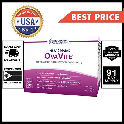 Theranatal Ovavite Preconception Vitamins Ivf Fertility And Prenatal Supplement With Coenzyme