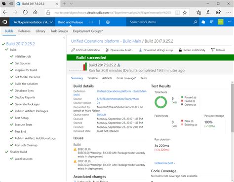 setting up continuous integrations in dynamics 365 for operations