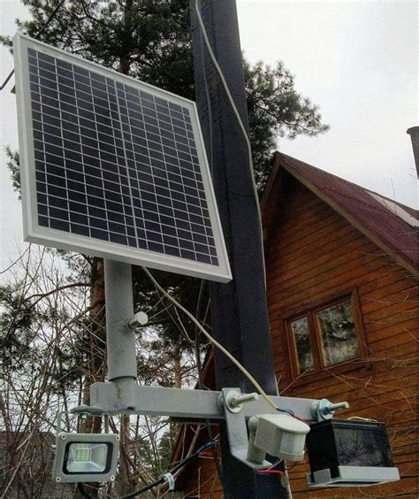 Уличный светильник на солнечных батареях