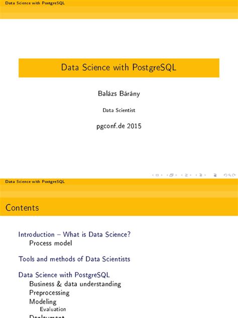 data science with postgresql pdf data science postgre sql