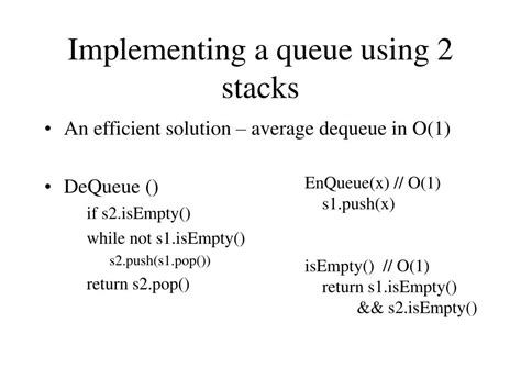 Ppt Stack Queue Powerpoint Presentation Free Download Id6897551