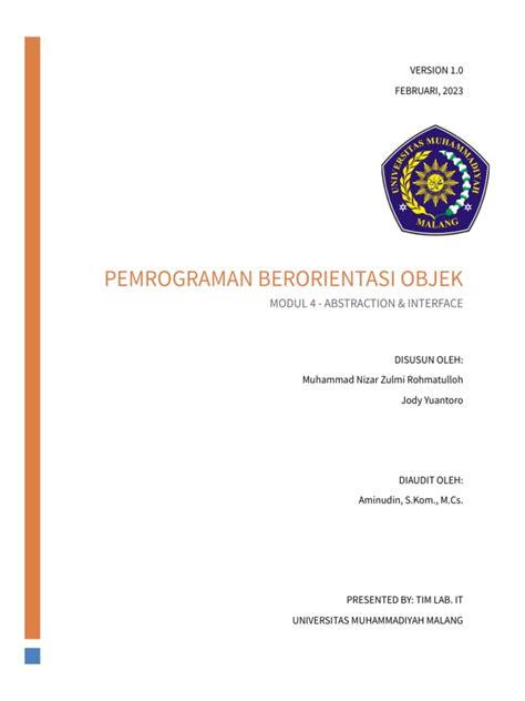 modul 4 pbo abstraction interface pdf