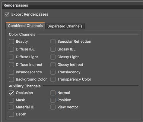 Vred 2017 Render Passes Selection Autodesk Community