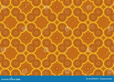 Mandala Abstract Optical Illusion Tile Geometric Pattern Cartoon Vector