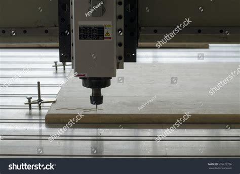 Flatbed Cnc Machine Working Stock Photo Shutterstock