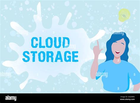 Text Caption Presenting Cloud Storage Concept Meaning Computing Connect Devices To Cloud Data