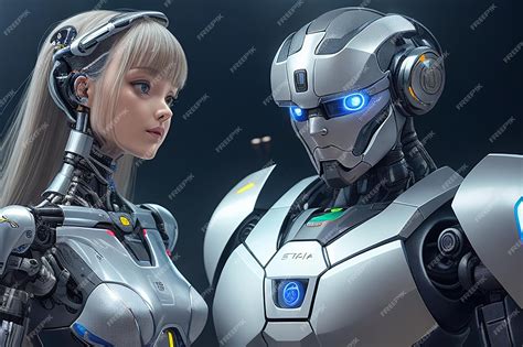 Premium Photo | Cyborg robot d render robotic process automation rpa data analysis in server ...