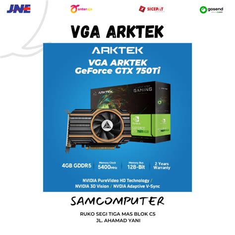 VGA NVIDIA ARKTEK GTX Ti GB GDDR Bit Geforce Lazada Indonesia