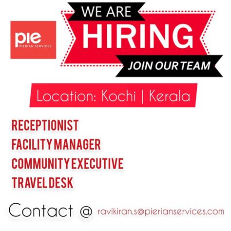 Ravi Kiran Srinivas On Linkedin Kochi Hiring Jobs Admin India