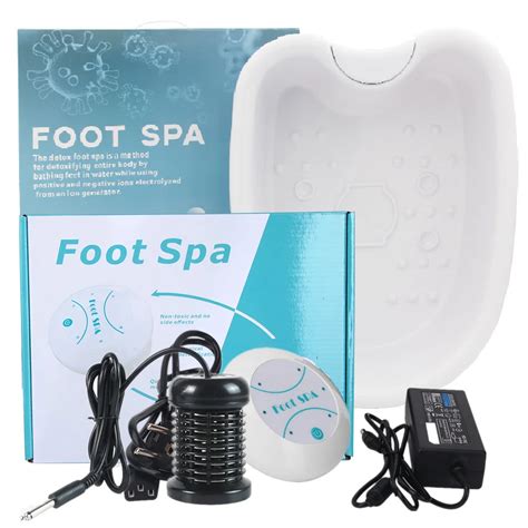 Detox Lonic 발 마사지기 전기 프레스 테라피 발 스파 목욕 기계 발 배열 아쿠아 릴렉스 프레스 테라피 Aliexpress